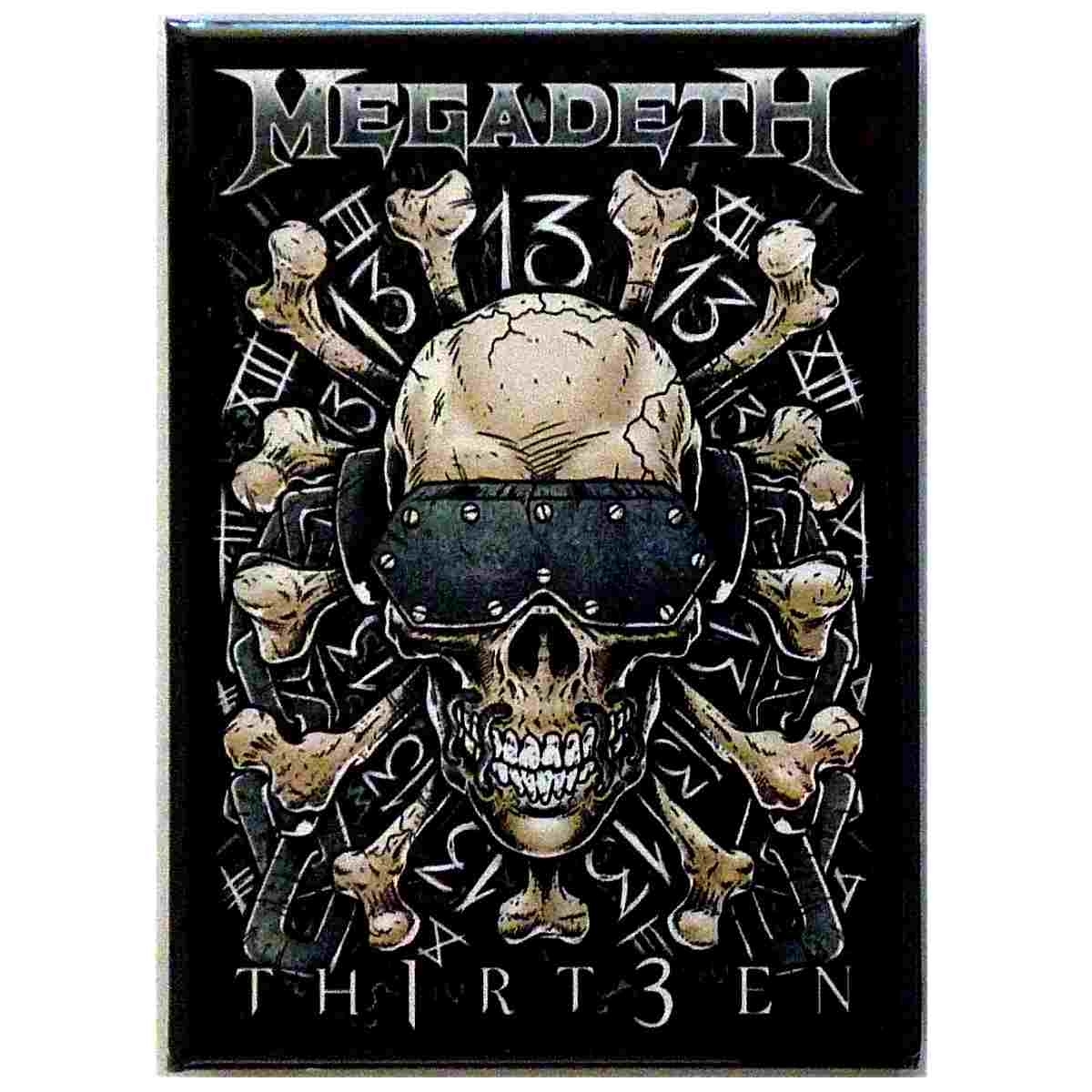 Megadeth Metal Skull 13 Magnet