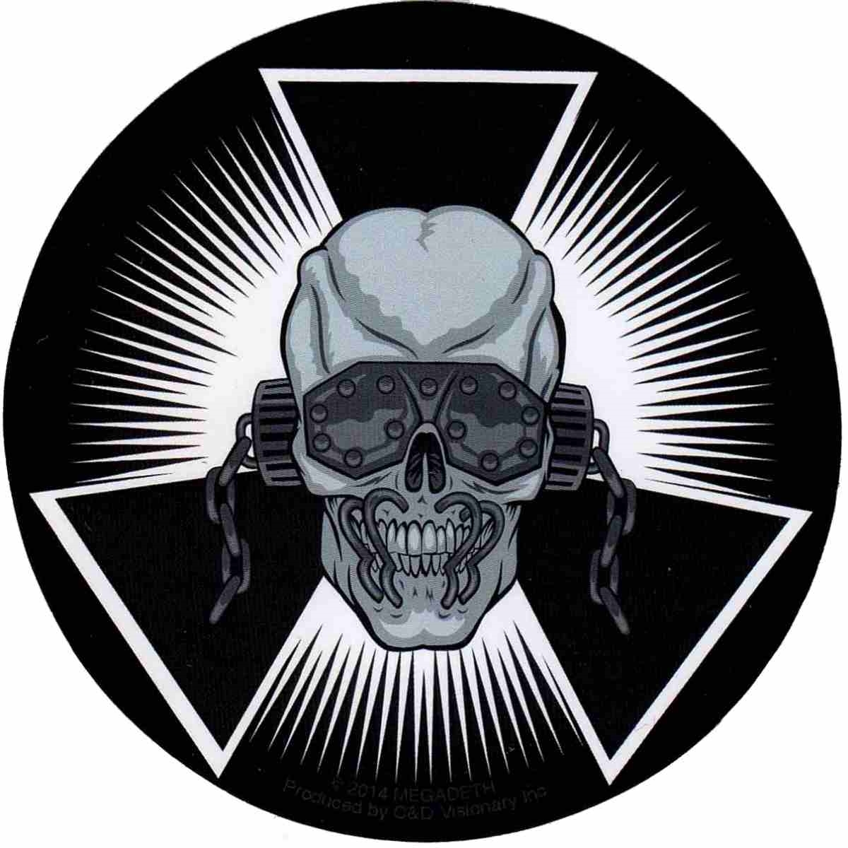 Megadeth Skull Burst Sticker